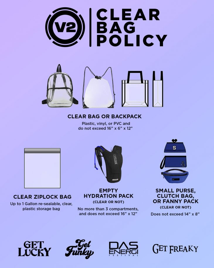 V2 Presents Clear Bag Policy – V2 Entertainment
