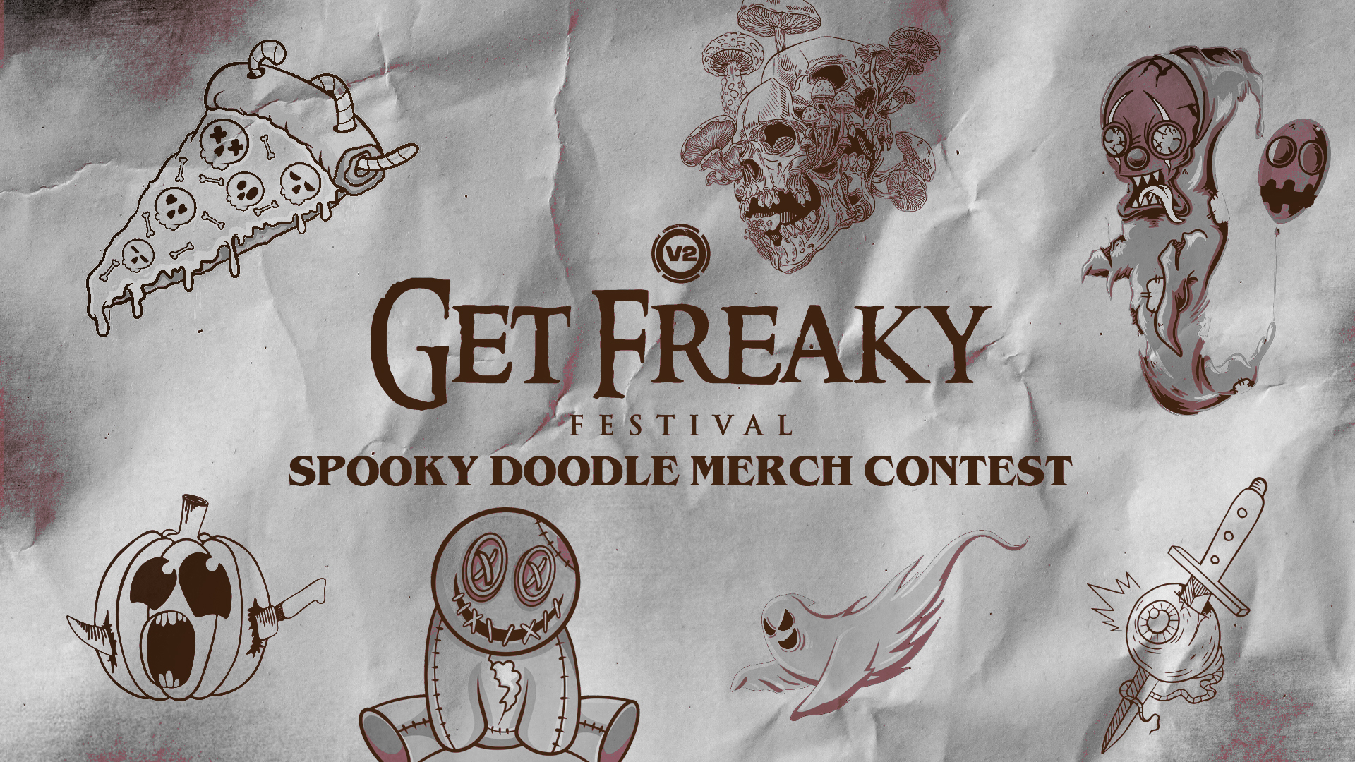 Get Freaky Spooky Doodle Merch Contest Entries! | V2 Presents