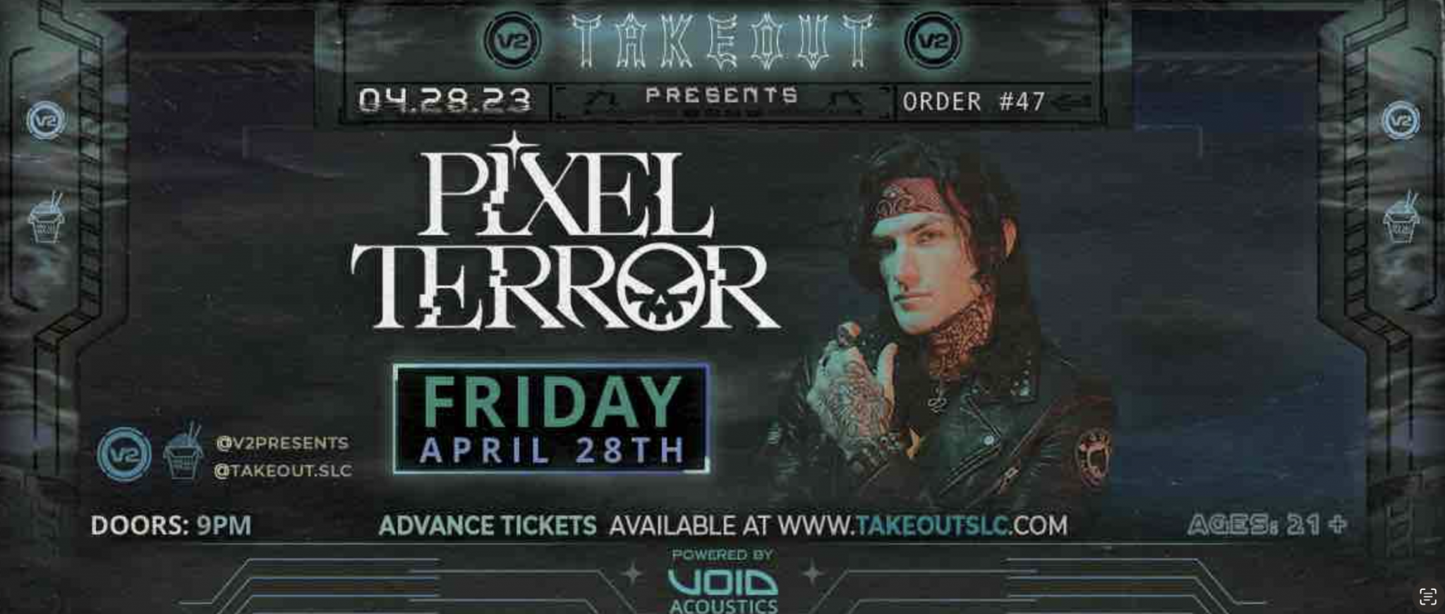Pixel Terror at Takeout | V2 Presents